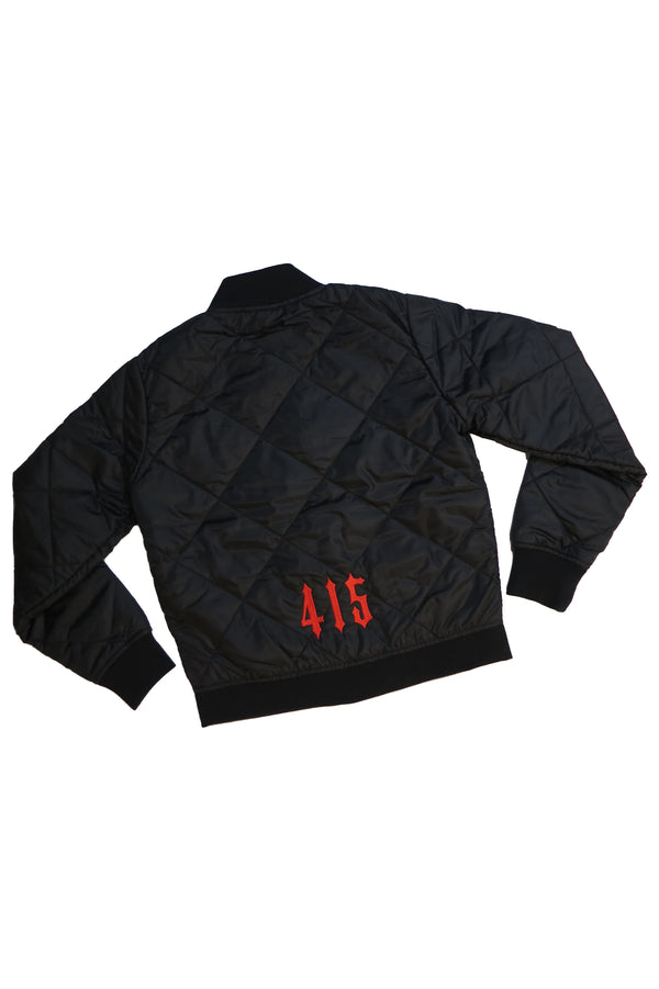 Frisco 415 Embroidered Quilted Bomber - 415 Clothing, Inc.