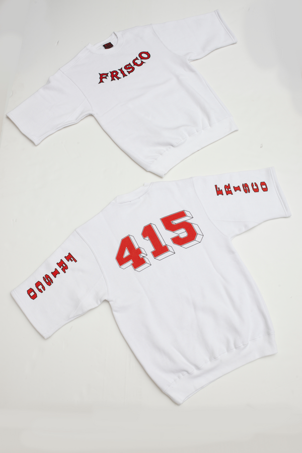 Frisco 415 Chop Sleeve Crew Neck Sweatshirt - 415 Clothing, Inc.